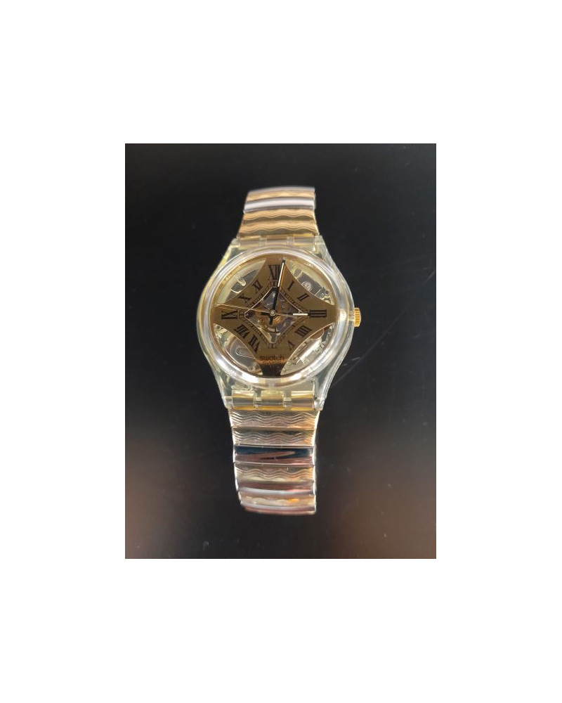 Swatch Vintage Orologio Quarzo White Onyx GK161