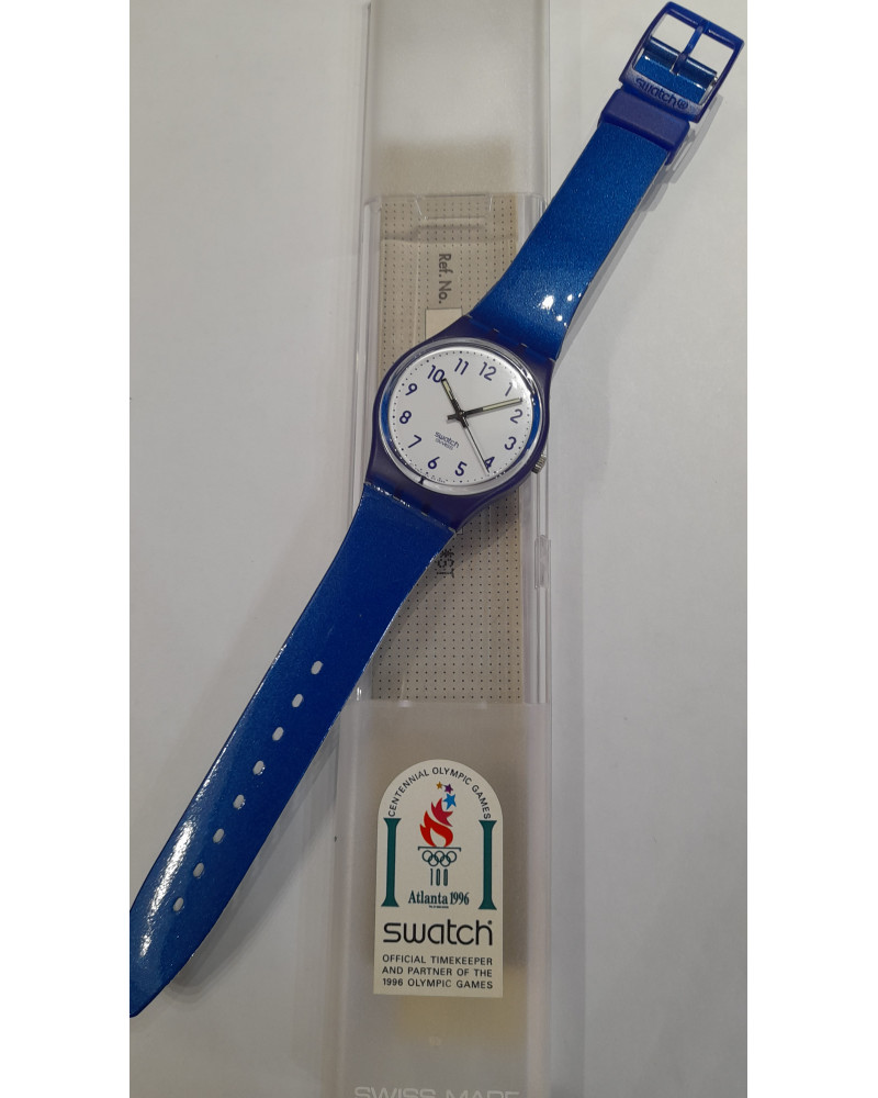 Swatch Gent Vintage Olympic Games Atlanta 1996 Medium Blu GN154