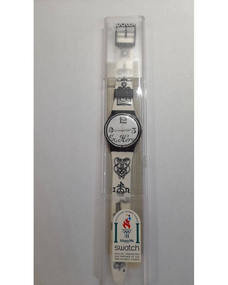 Swatch Gent Vintage Orologio Quarzo Black Letter GB163