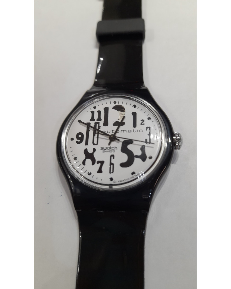 Swatch Orologio Automatico Vintage Black Board SAB103